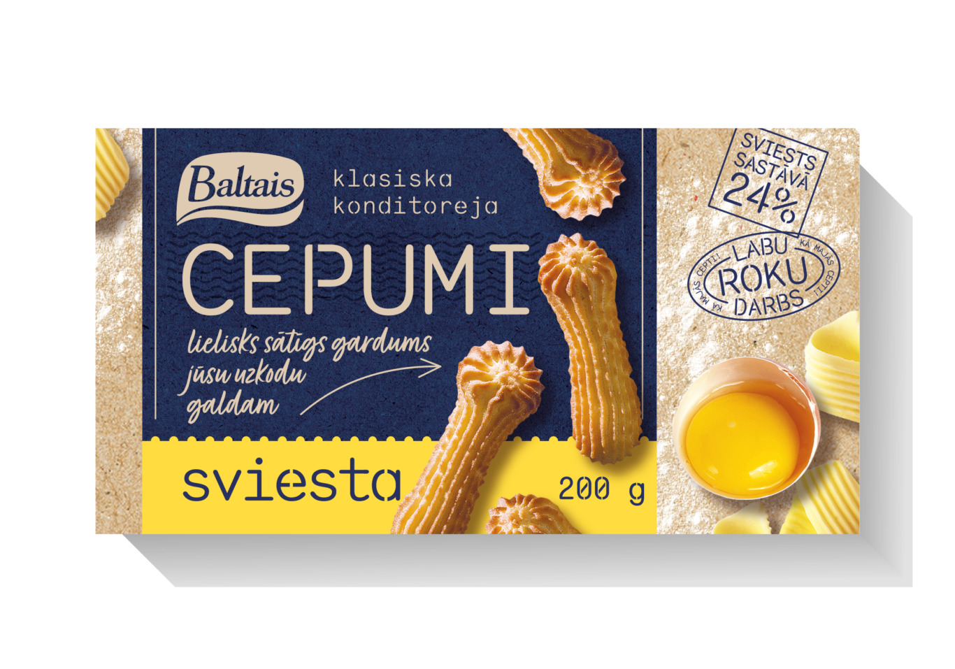 Cepumi sviesta 200g, Baltais e-latts.lv Tavs mājas LIELVEIKALS - Ātra ...